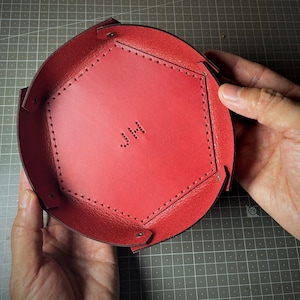 DIY Leather Tray Pattern for Beginners: Hexagonal & Customizable PDF ...