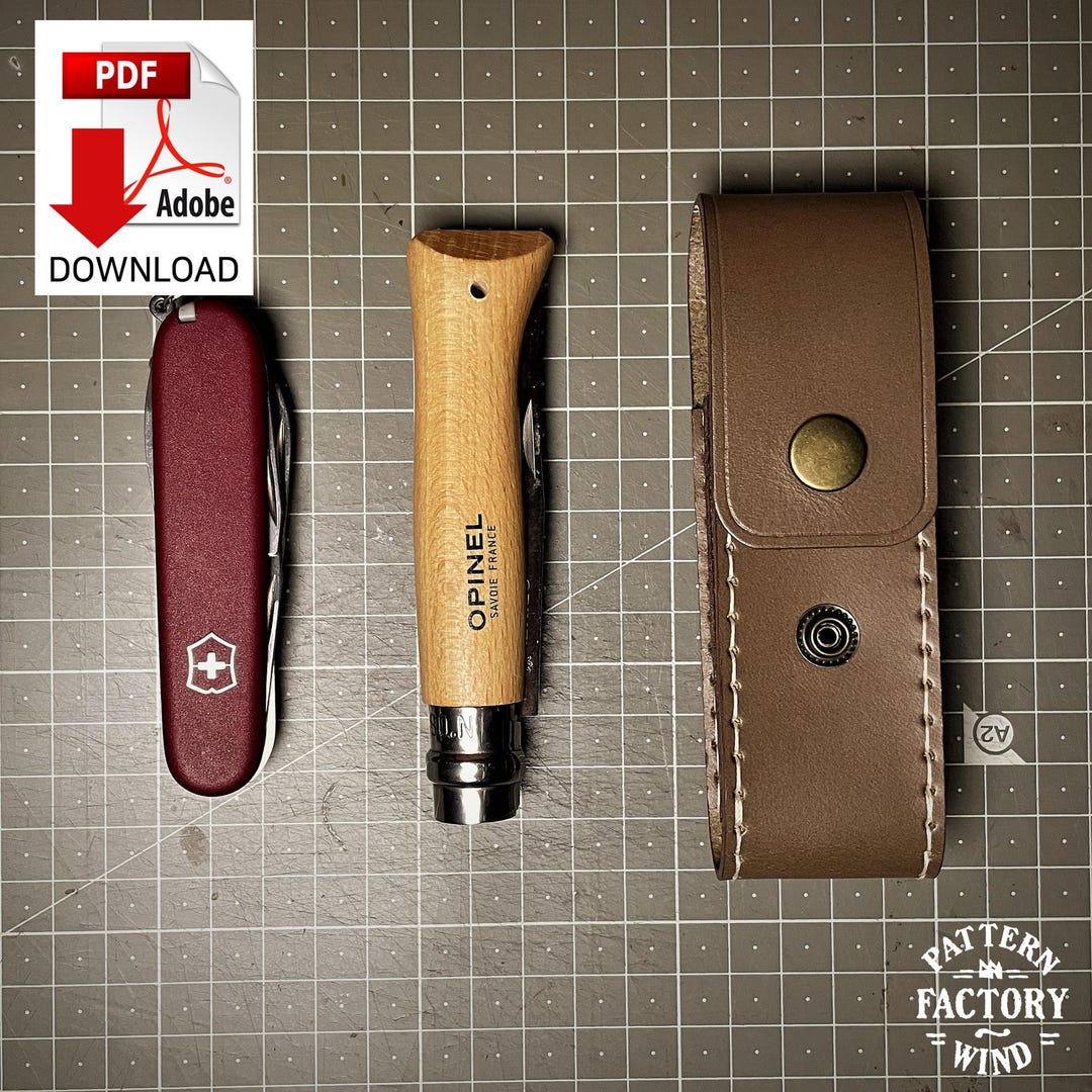 Dual Snap Folding Knife Sheath : Leathercraft Pattern (expert Fit for ...