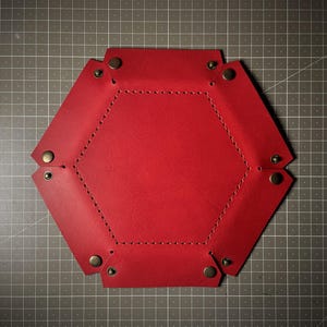 DIY Leather Tray Pattern for Beginners: Hexagonal & Customizable PDF ...