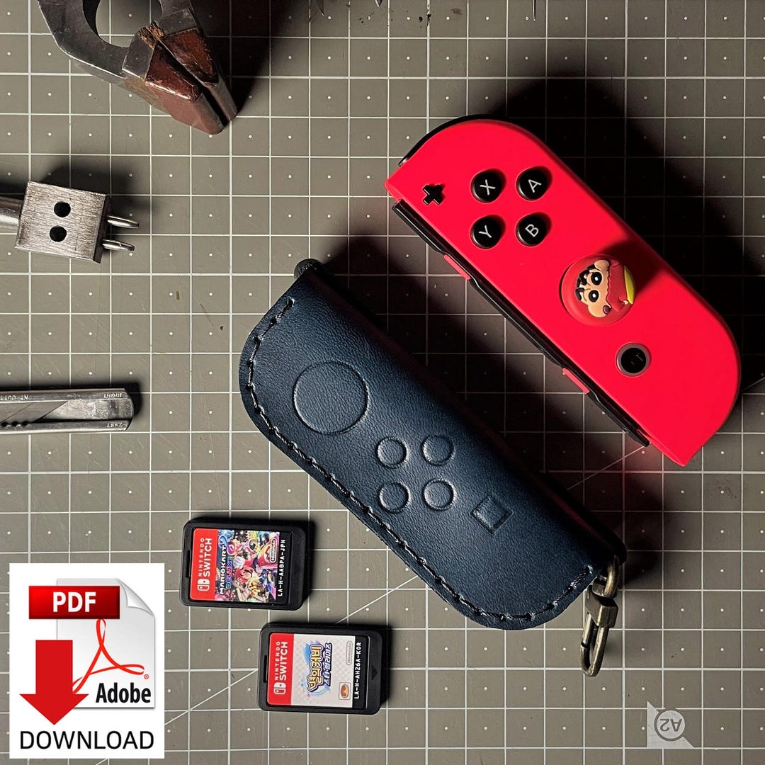 Leather Pattern Game Cartridge Holder With Retro Controller Style - Etsy