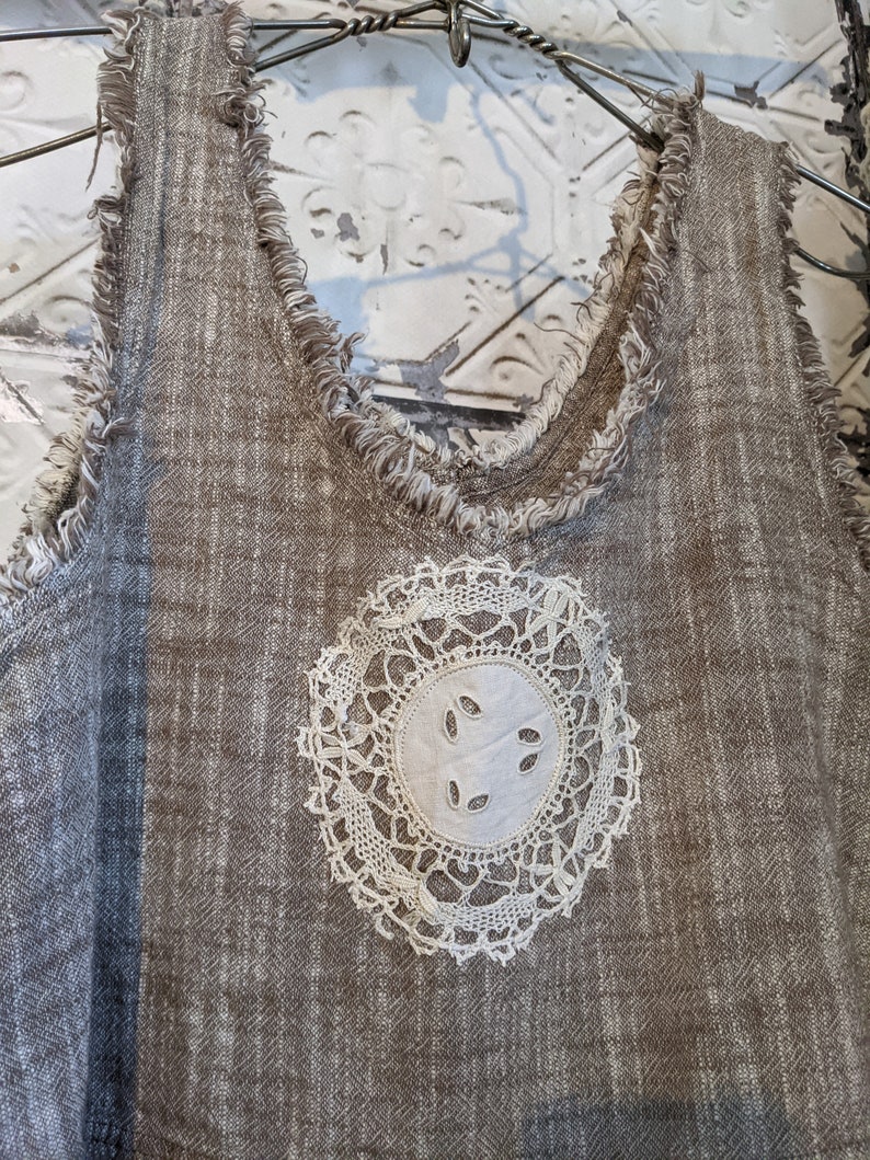 Kreolka Frayed Cropped Tank Top Sleeveless Top With Fringe | Etsy