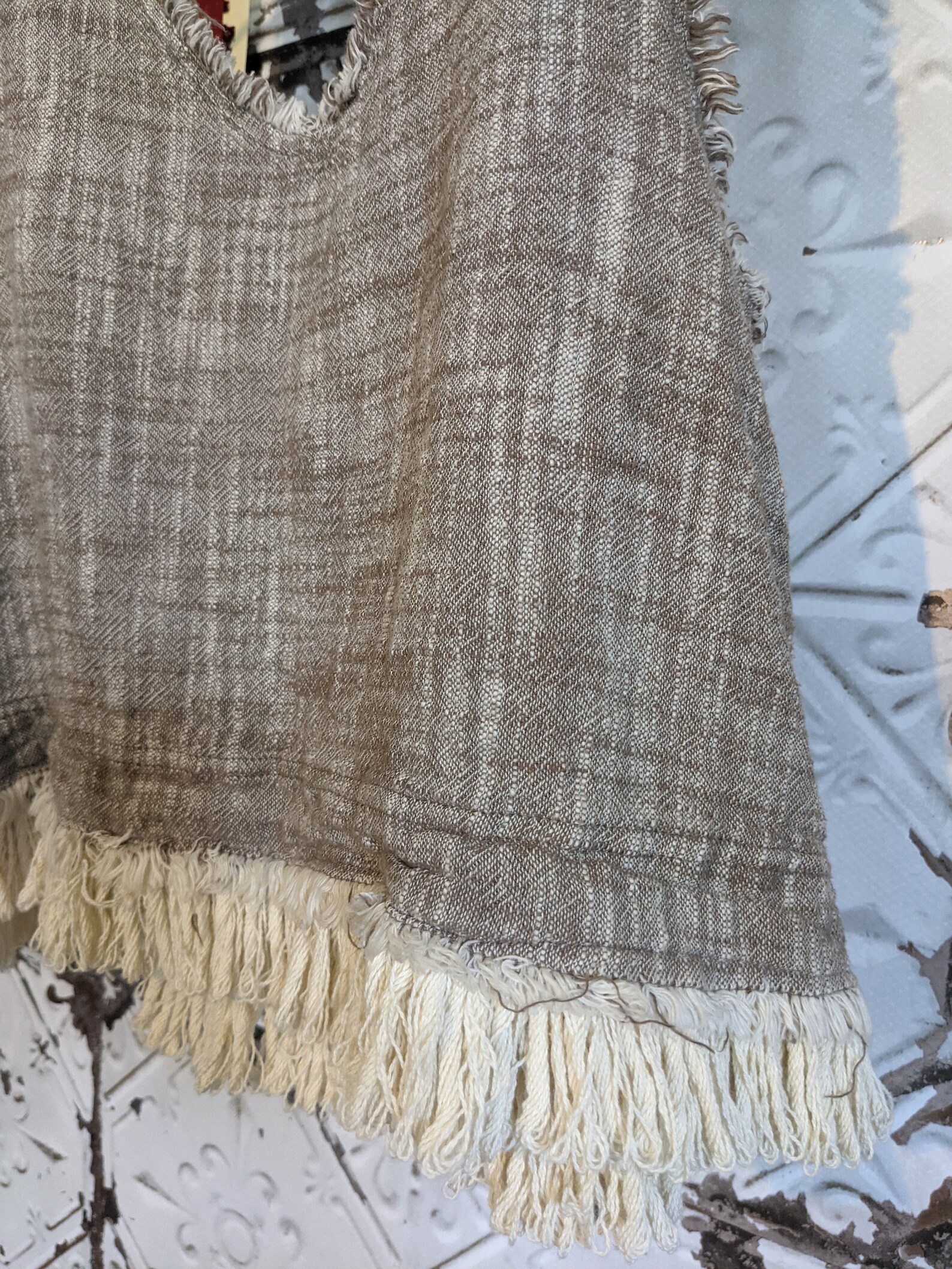 Kreolka Frayed Cropped Tank Top Sleeveless Top With Fringe - Etsy