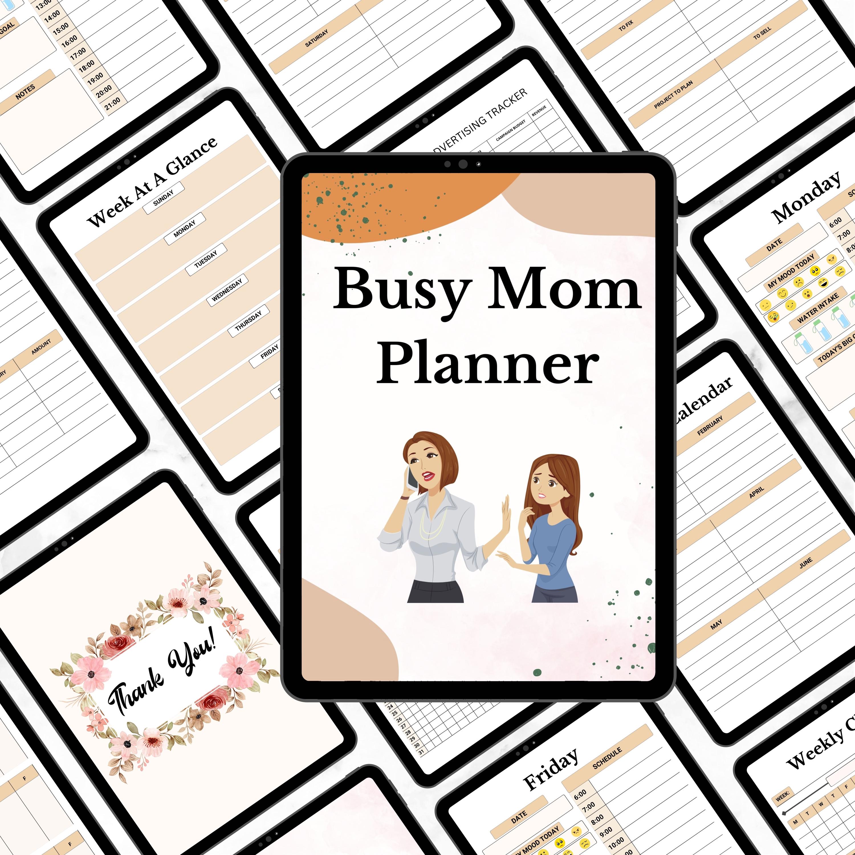 Busy Mom Digital Planner,ultimate Organizer for Moms,meal Planning ...