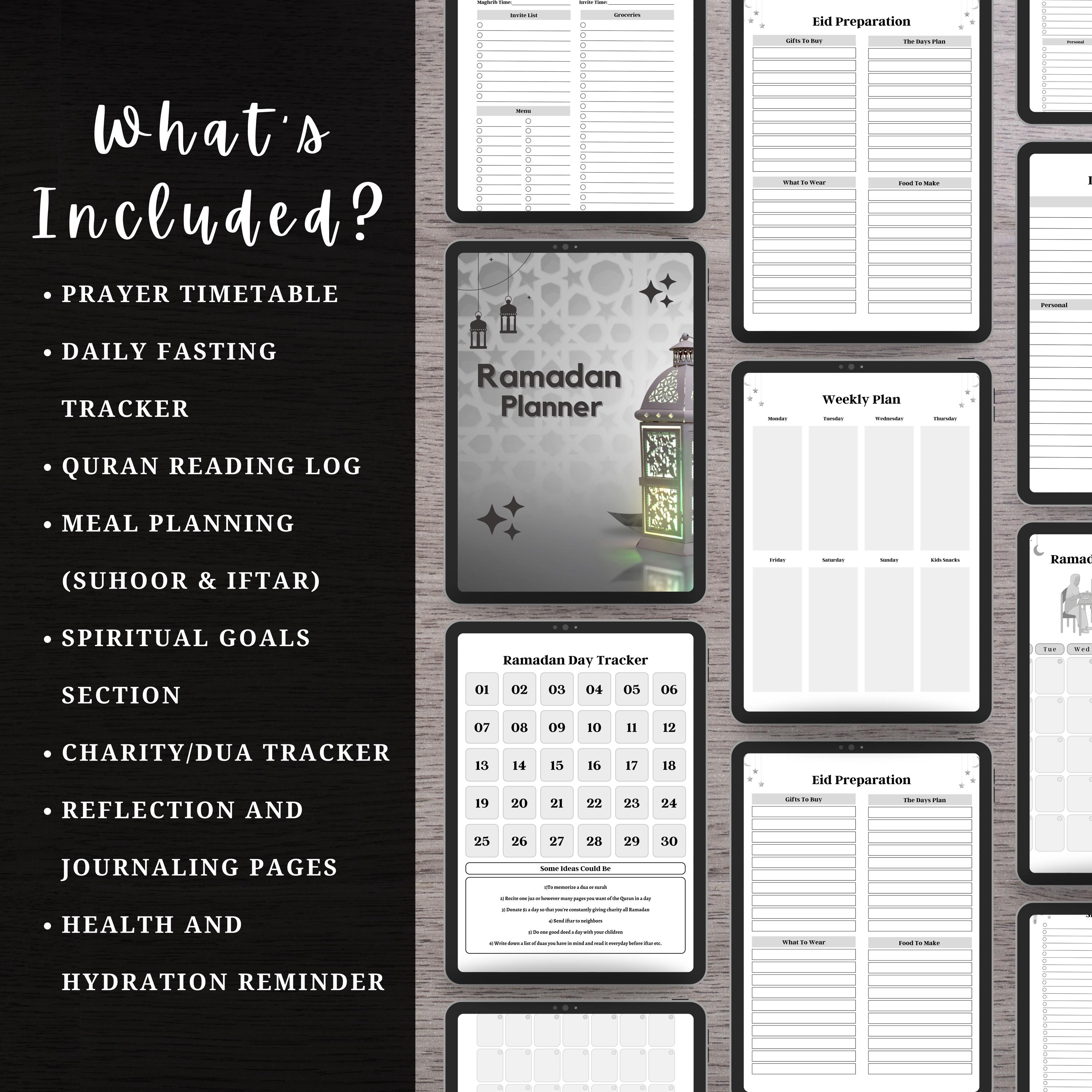 2025 Ramadan Planner Bundle Printable Islamic Journal Muslim Planner ...