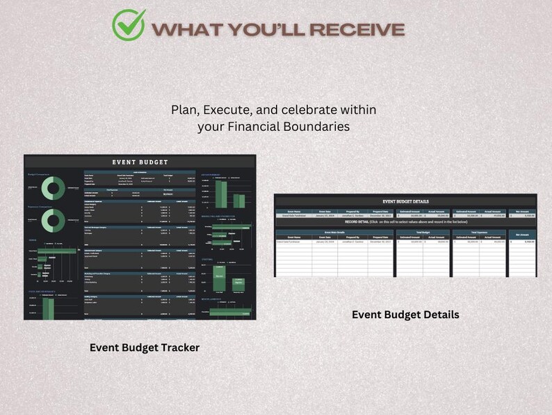 Event Budget Planner Spreadsheet Template | Instant Download | Google ...