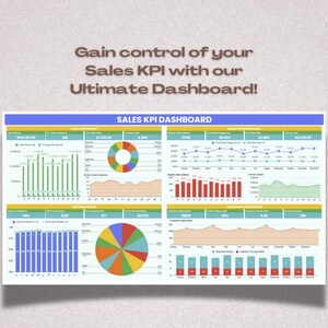 Sales Performance KPI Tracker Template | Track Sales Metrics & Goals ...