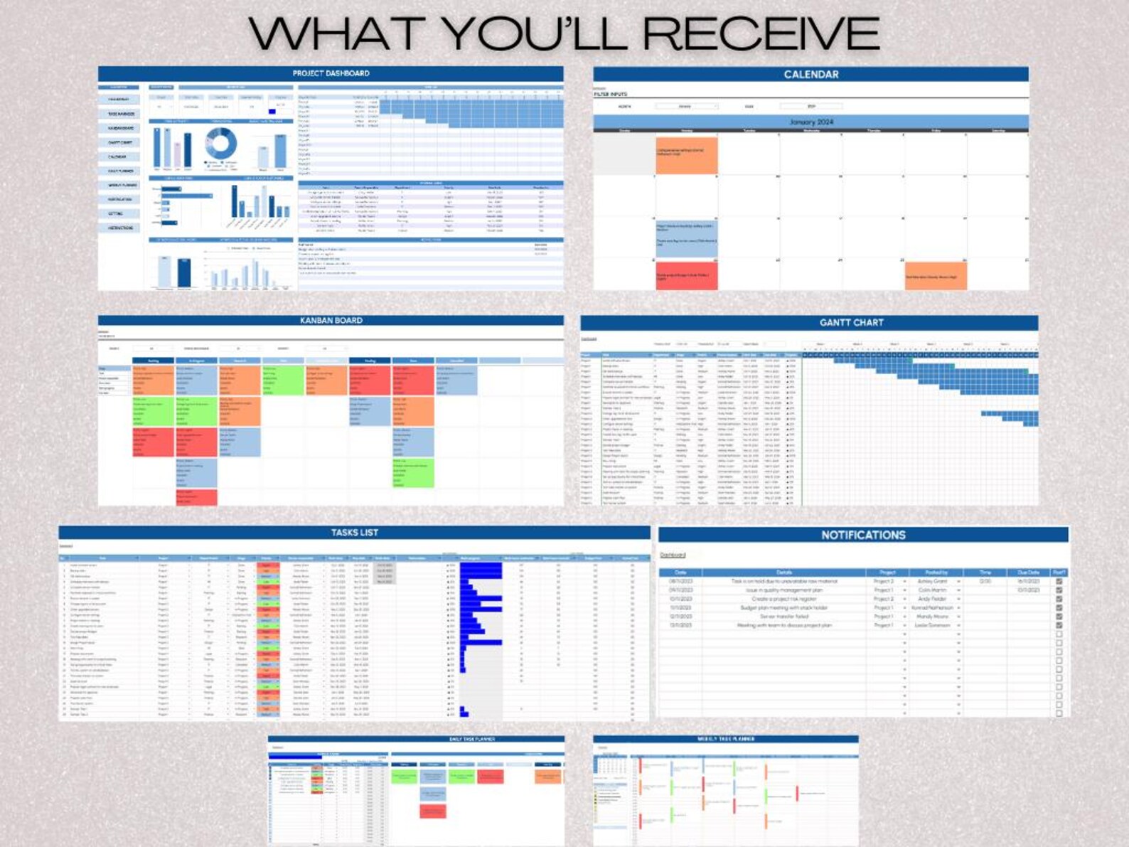 Project Management Toolkit for Small Business Project Planner To-do ...