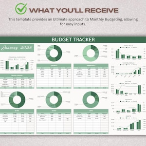 2025 Budget Google Sheets | Monthly Budget Spreadsheet | Income ...