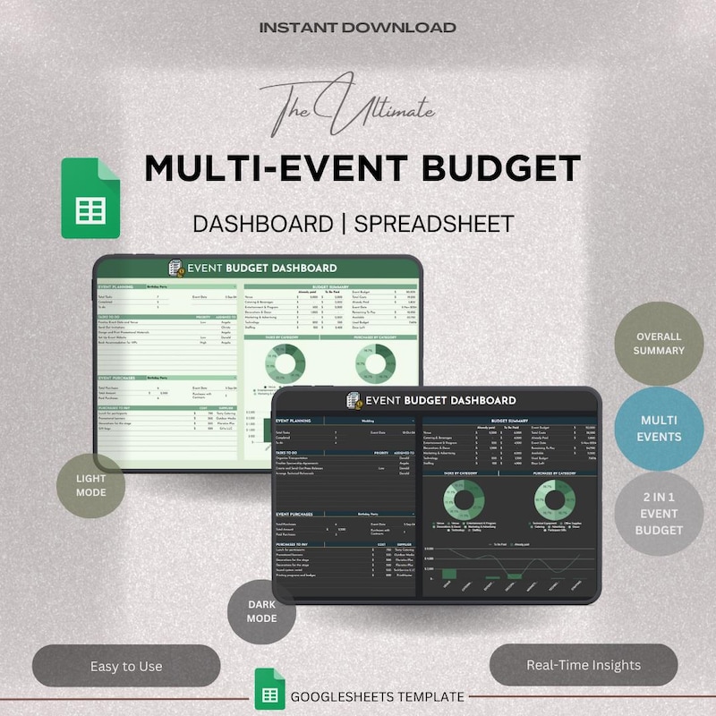 Event Cost Management Excel Template - Etsy UK