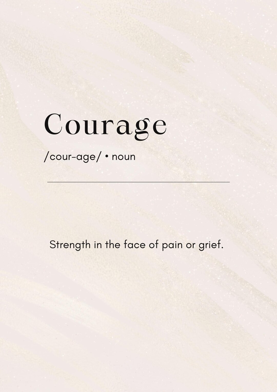 Courage- Core Values Poster - Etsy