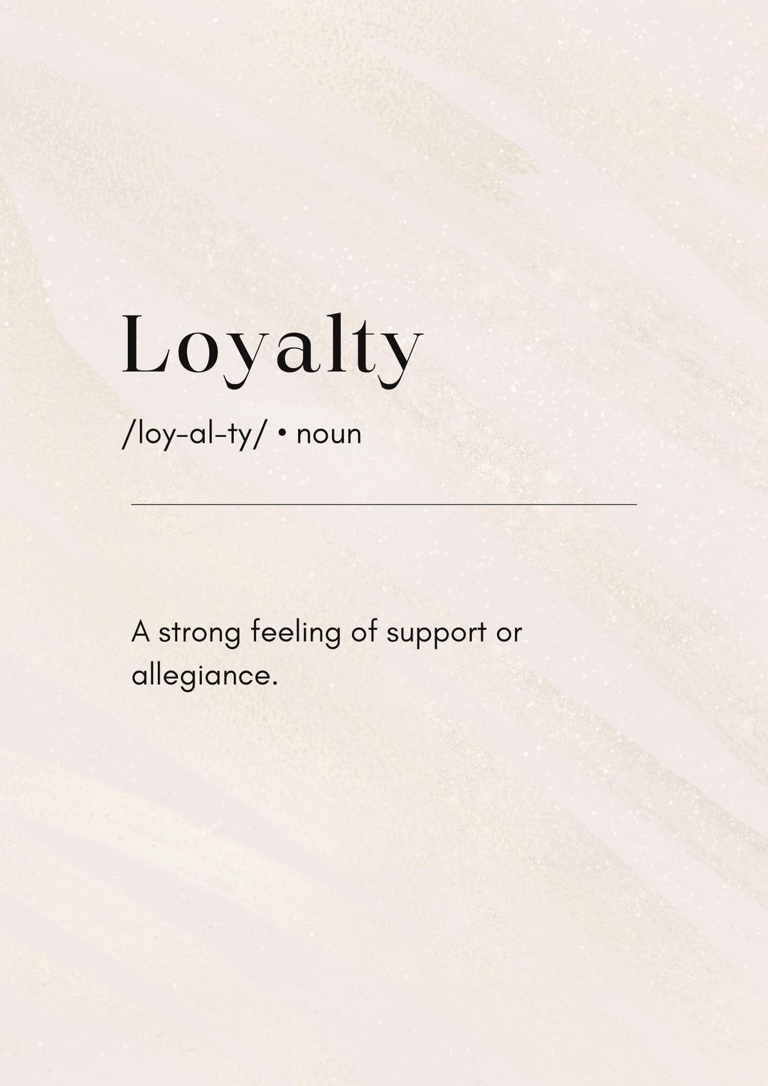Loyalty- Core Values Poster - Etsy