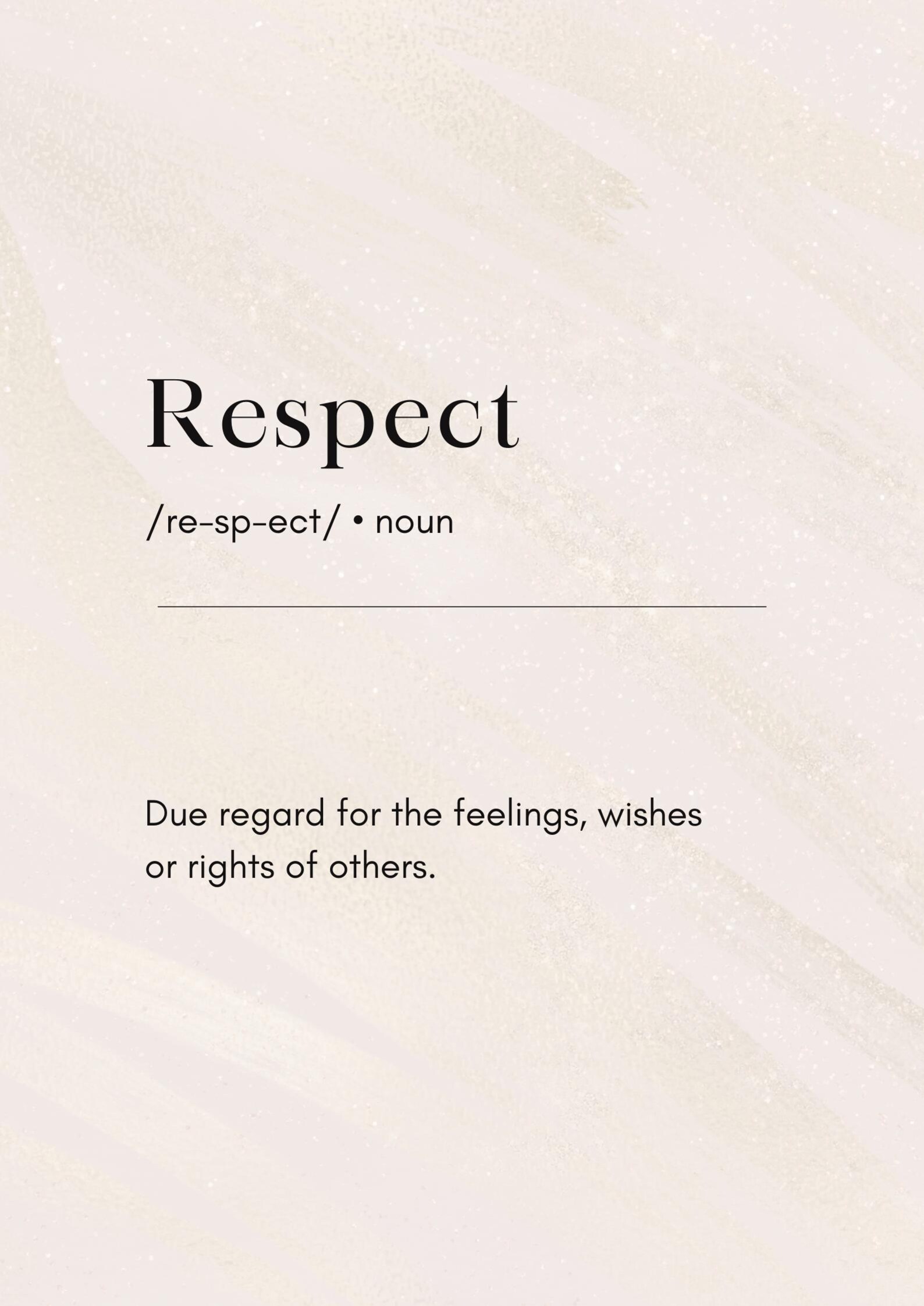 Respect- Core Values Poster - Etsy