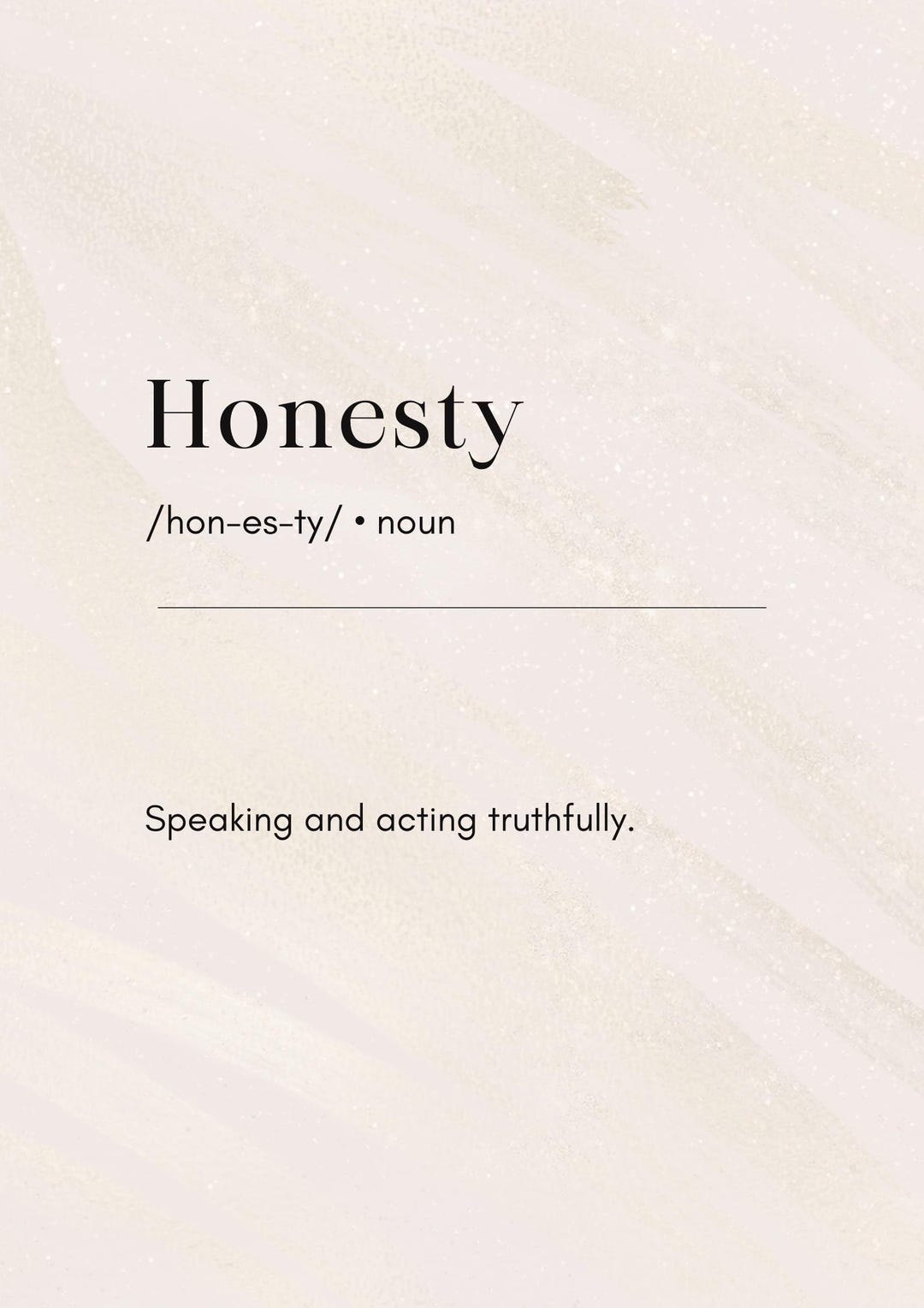 Honesty- Core Values Poster - Etsy