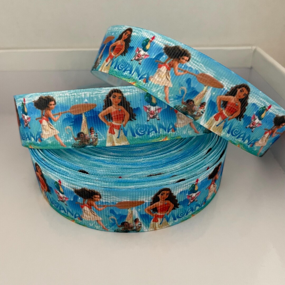 Moana Character Grosgrain Ribbon by the Yard - Etsy