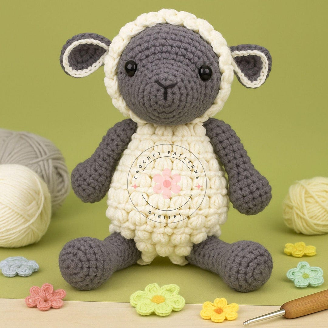 DIY Crochet Sheep Pattern, Amigurumi Plushies Doll Digital File ...