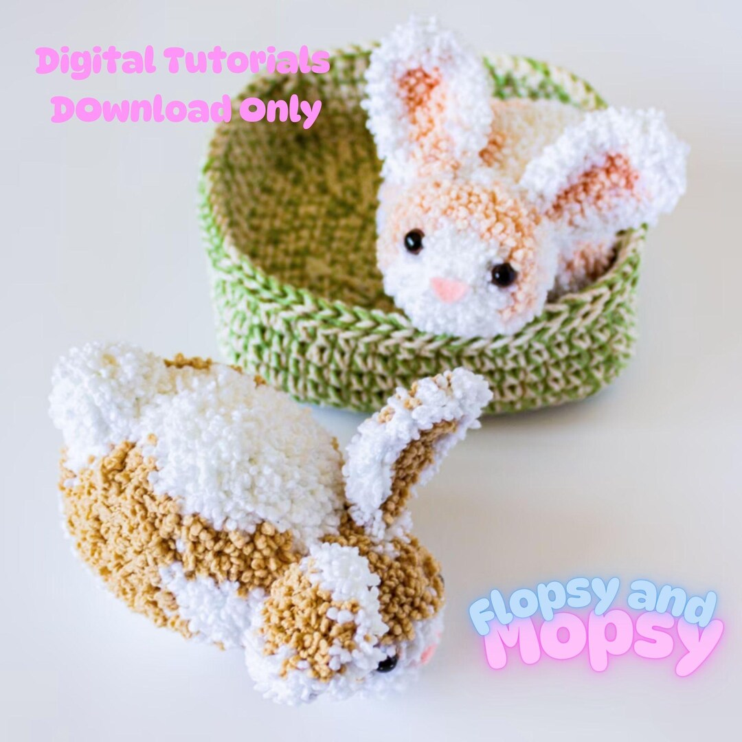 DIY Crochet Flopsy and Mopsy Pattern PDF, Beginner Amigurumi Pattern, Easy Bunny Crochets ...