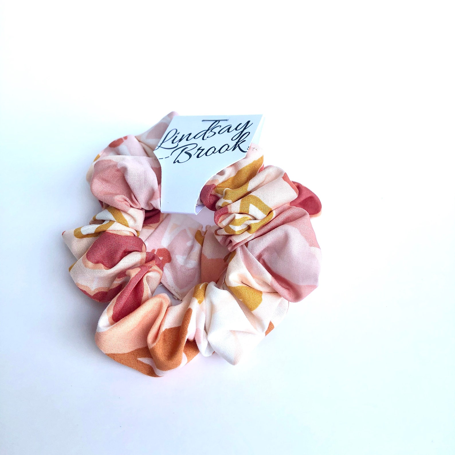 Cotton Scrunchie Pink Scrunchie Floral Scrunchie - Etsy
