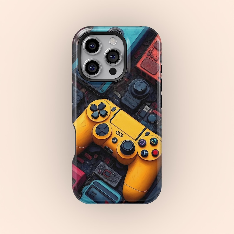 Retro Gaming Style Phone Case for iPhone 16 15 14 13 12 Pro Max, Galaxy ...
