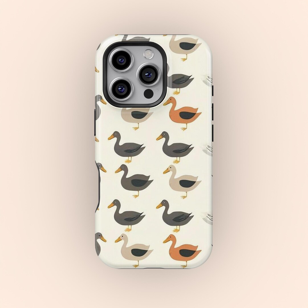 Lovely Ducks Phone Case, Meme Silly Goose Phone Cases, Funny Animal ...