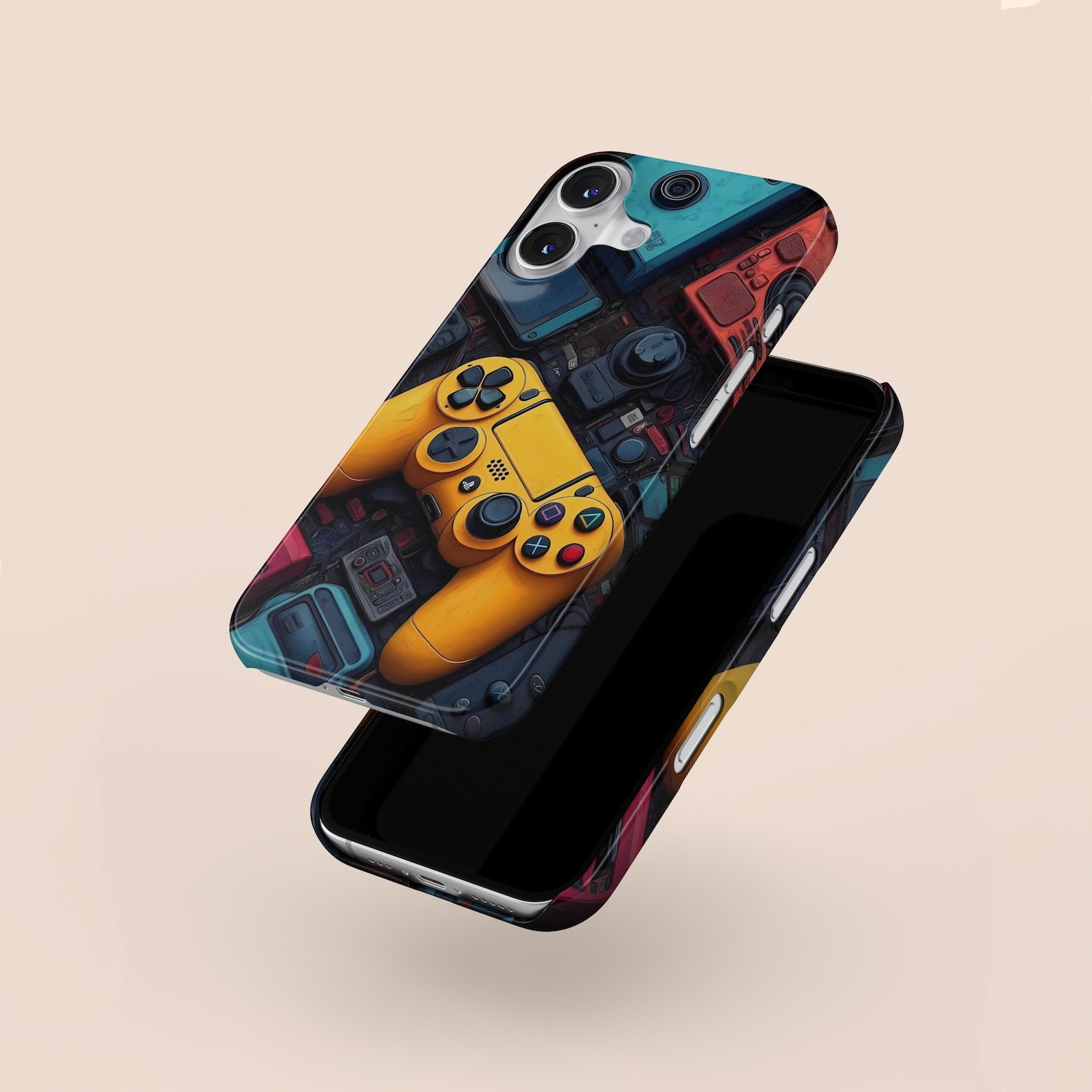 Retro Gaming Style Phone Case for iPhone 16 15 14 13 12 Pro Max, Galaxy ...