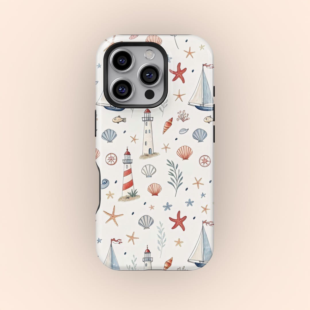 Pastel Lighthouse Phone Case: Coastal Beach iPhone & Samsung - Etsy
