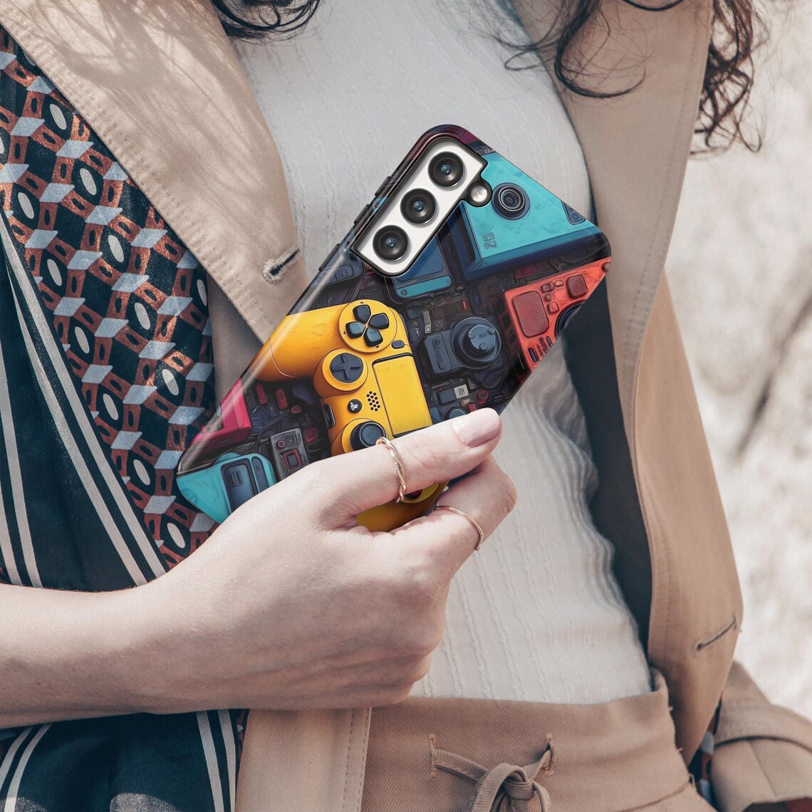 Retro Gaming Style Phone Case for iPhone 16 15 14 13 12 Pro Max, Galaxy ...