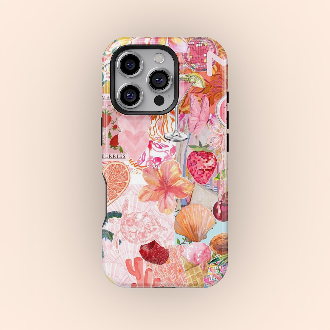 Coquette Collage Preppy and Cute Pink Aesthetic Phone Case, European ...