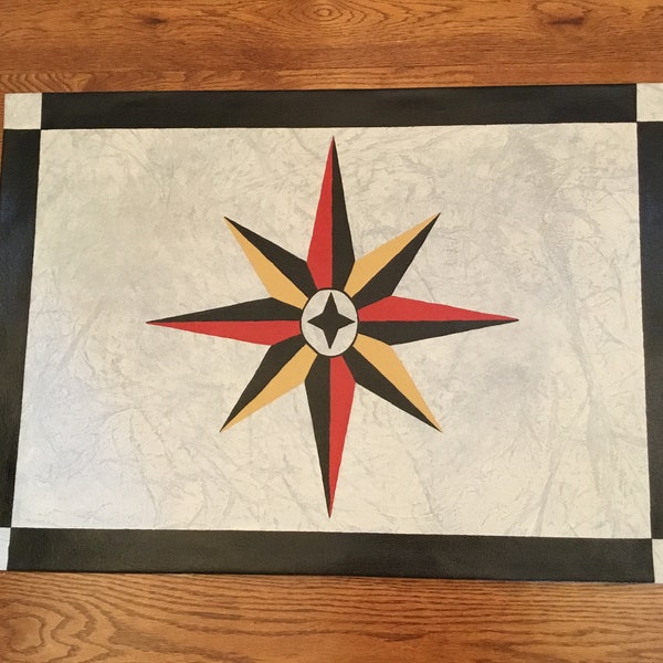 Compass Design Rug - Etsy