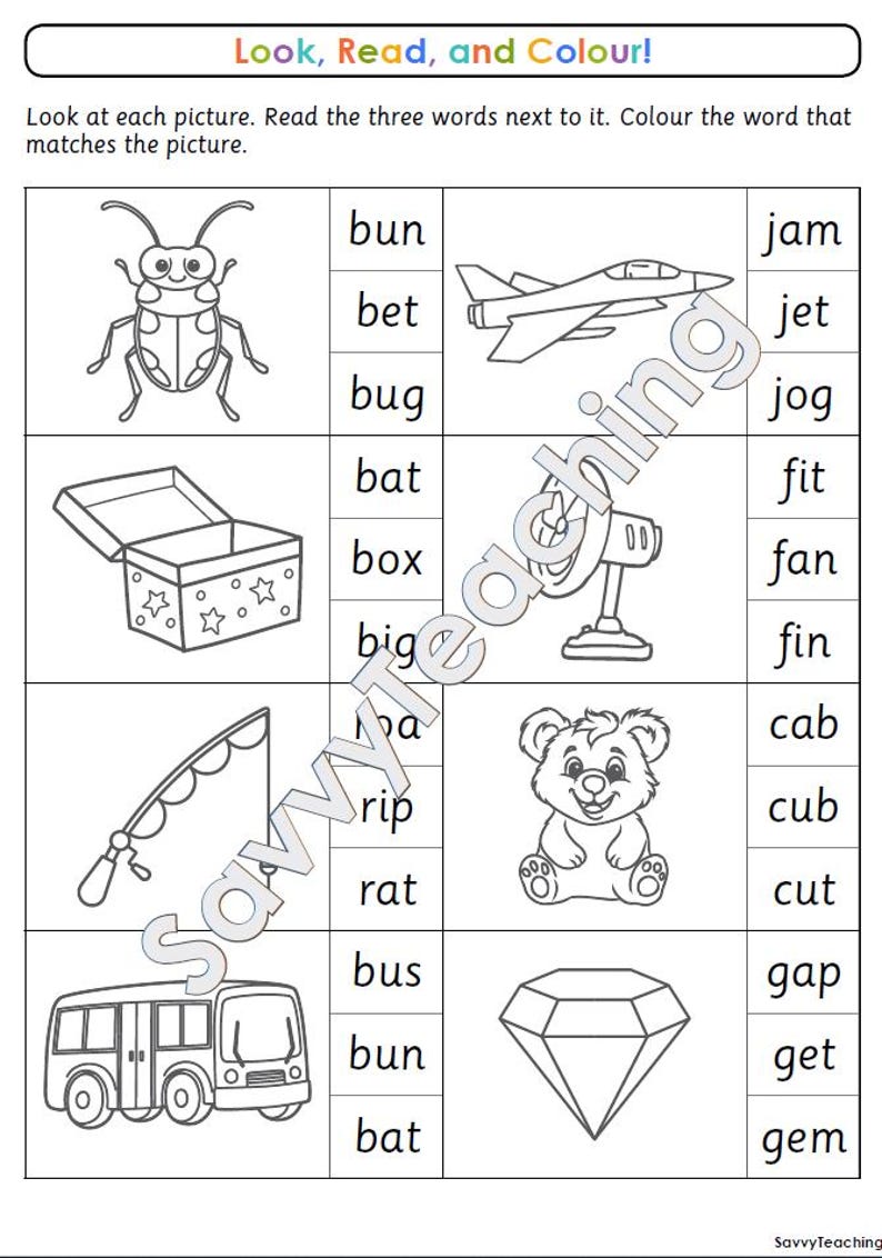 CVC Words Workbook | Fun Phonics Activities | Early Reading Practice ...