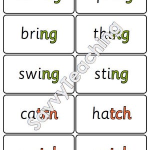 Phonics Flashcards | 140 Digraph & Trigraph Words | Silent Letters ...