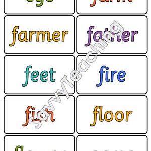 Dolch Noun Flashcards | 95 Printable Sight Word Cards | Boost ...