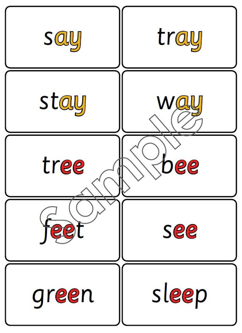 Vowel Digraphs & Diphthongs Flashcards | Phonics Cards for Early ...