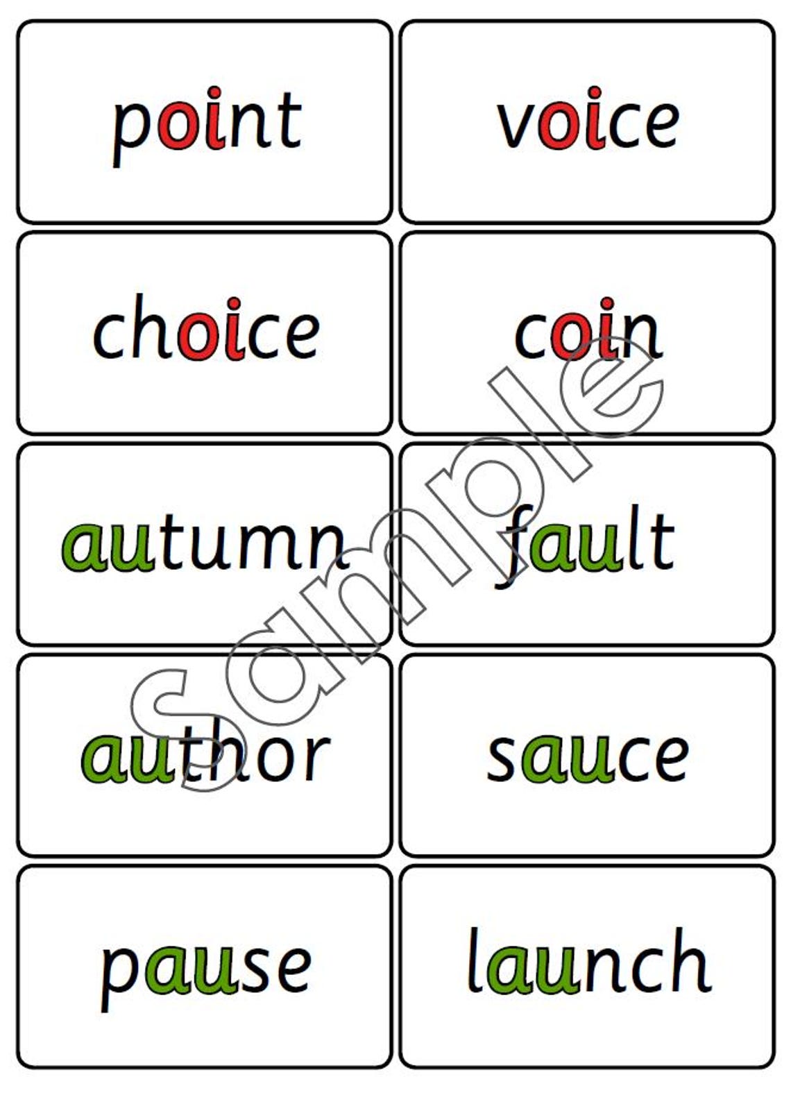 Vowel Digraphs & Diphthongs Flashcards | Phonics Cards for Early ...
