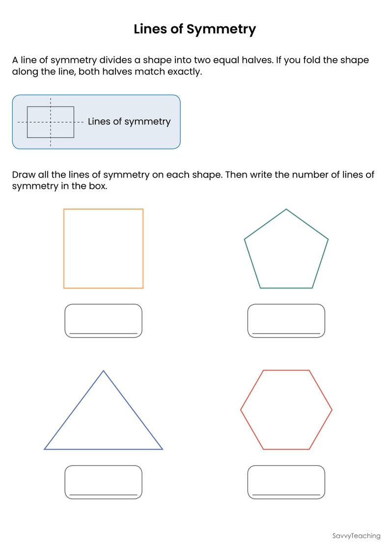 Year 3 Maths Geometry Properties of Shapes Workbook | 2D Shapes, 3D ...