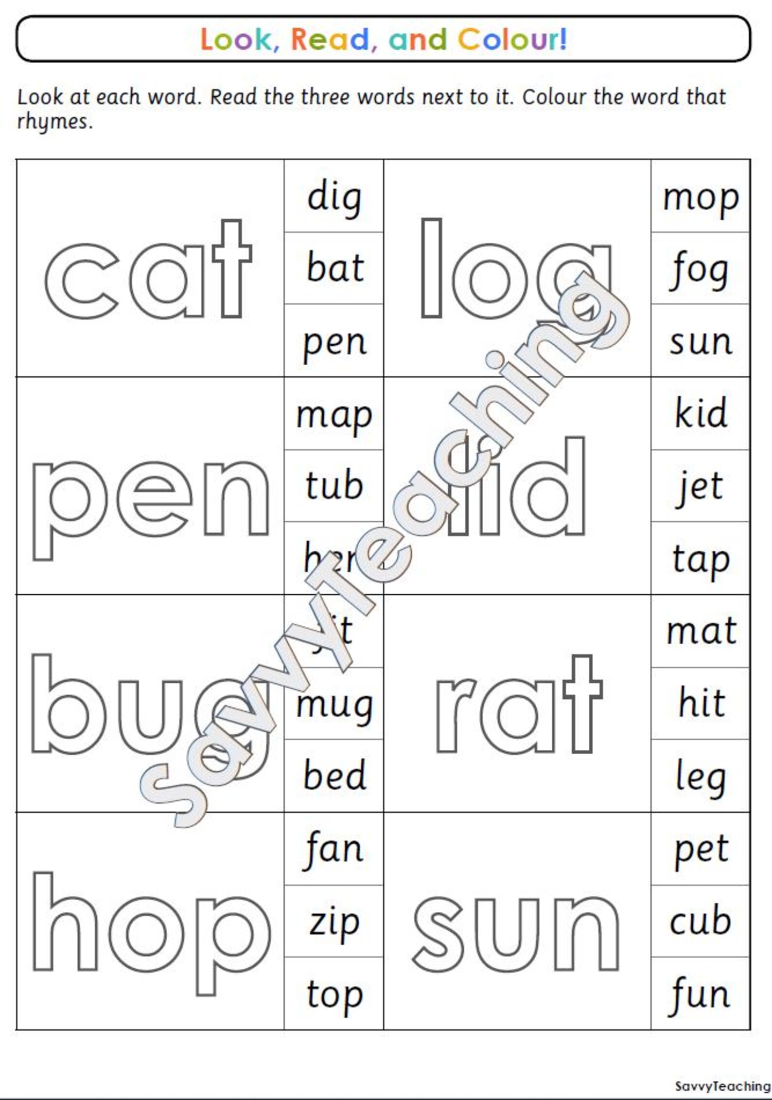 CVC Words Workbook | Fun Phonics Activities | Early Reading Practice ...