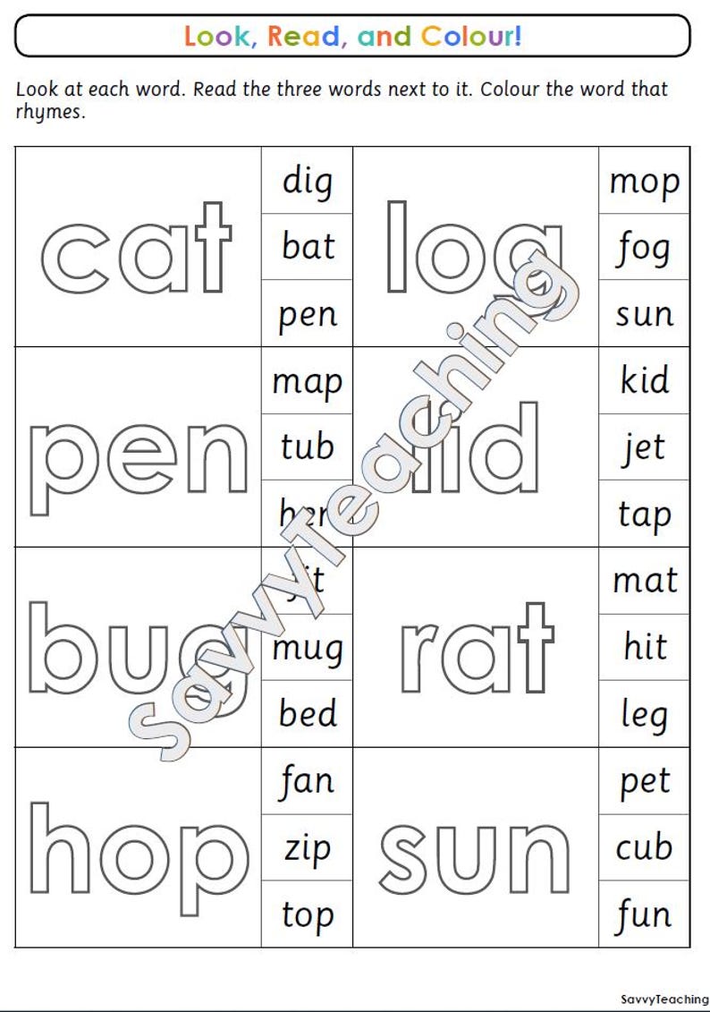 CVC Words Workbook | Fun Phonics Activities | Early Reading Practice ...