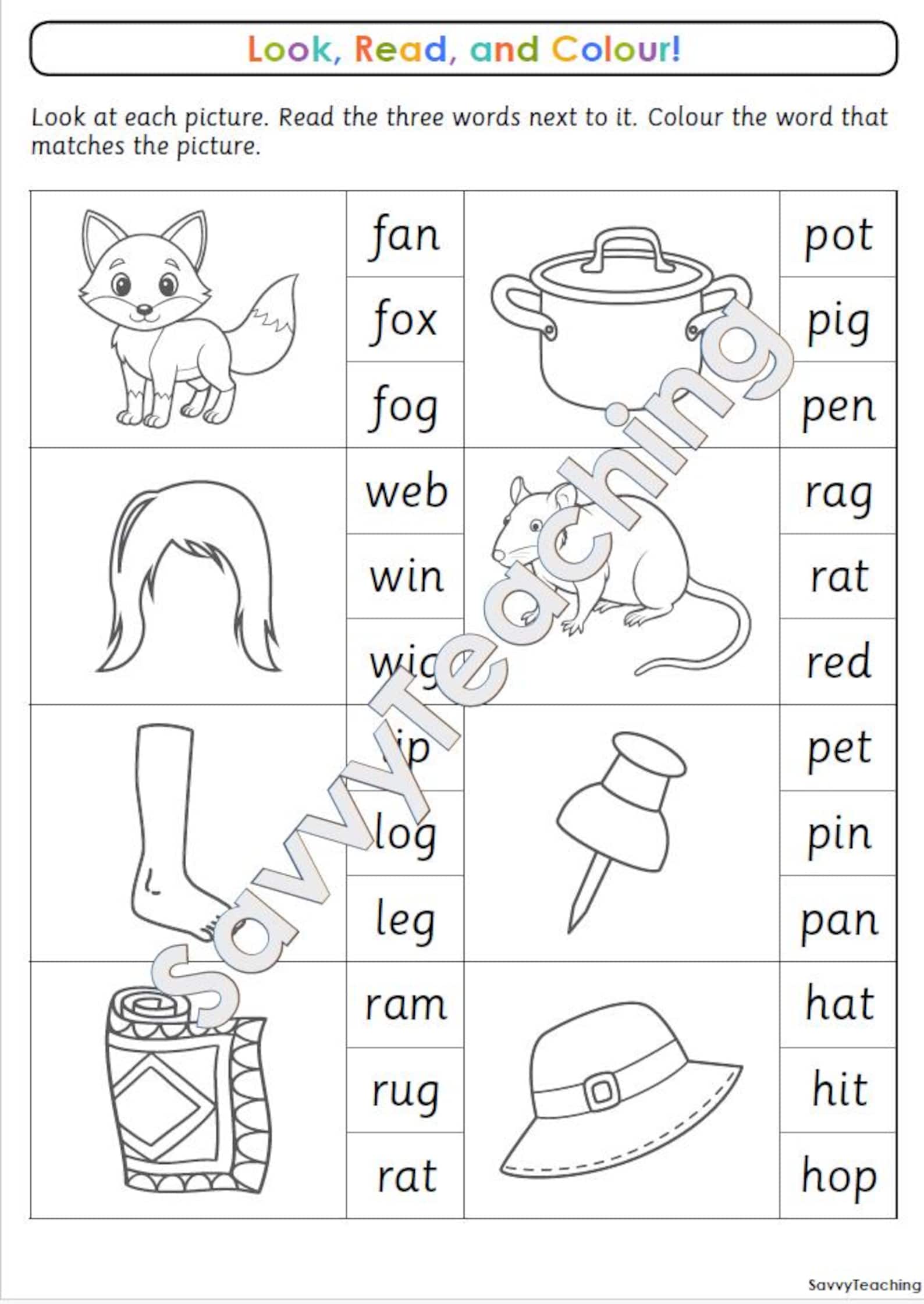 CVC Words Workbook | Fun Phonics Activities | Early Reading Practice ...