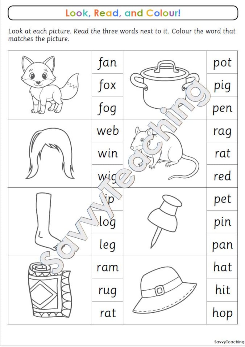 CVC Words Workbook | Fun Phonics Activities | Early Reading Practice ...