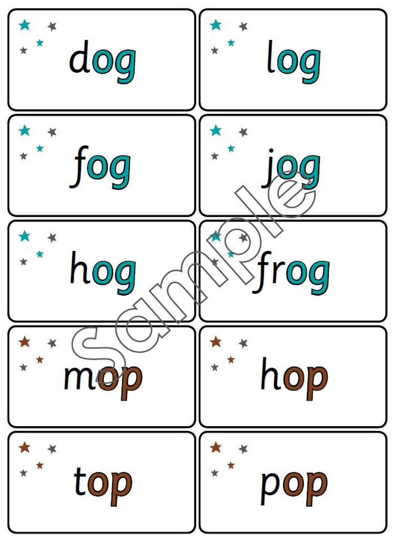 Rhyming Words Flashcards | 197 Printable Phonics Cards for Early ...