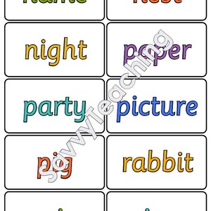 Dolch Noun Flashcards | 95 Printable Sight Word Cards | Boost ...
