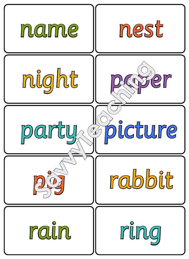 Dolch Noun Flashcards | 95 Printable Sight Word Cards | Boost ...