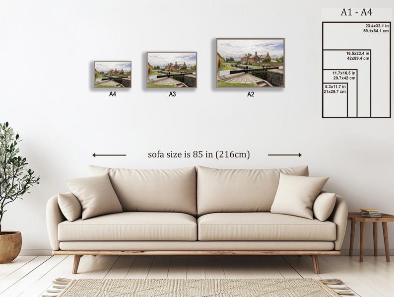 Braunston Top Lock Photo Print: Canal Photography Wall Art With Oil ...