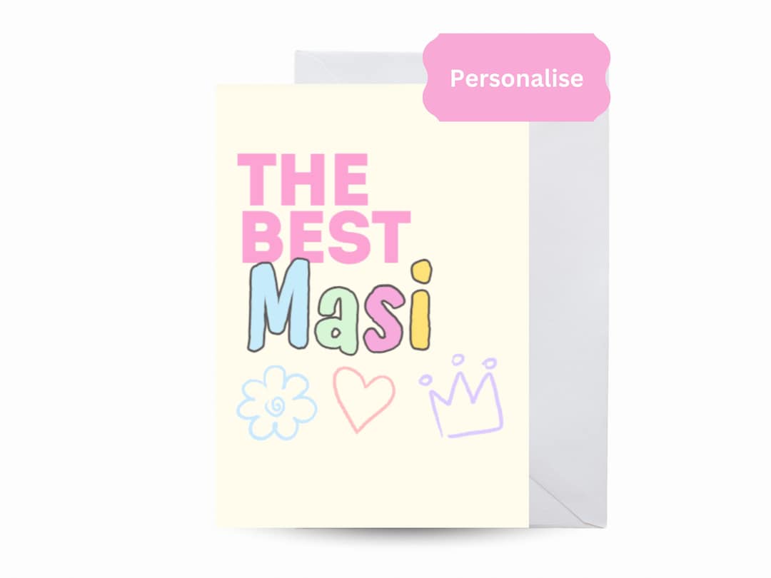 Happy Birthday Masi, Masi Birthday Card, Massi Birthday Card, Desi ...