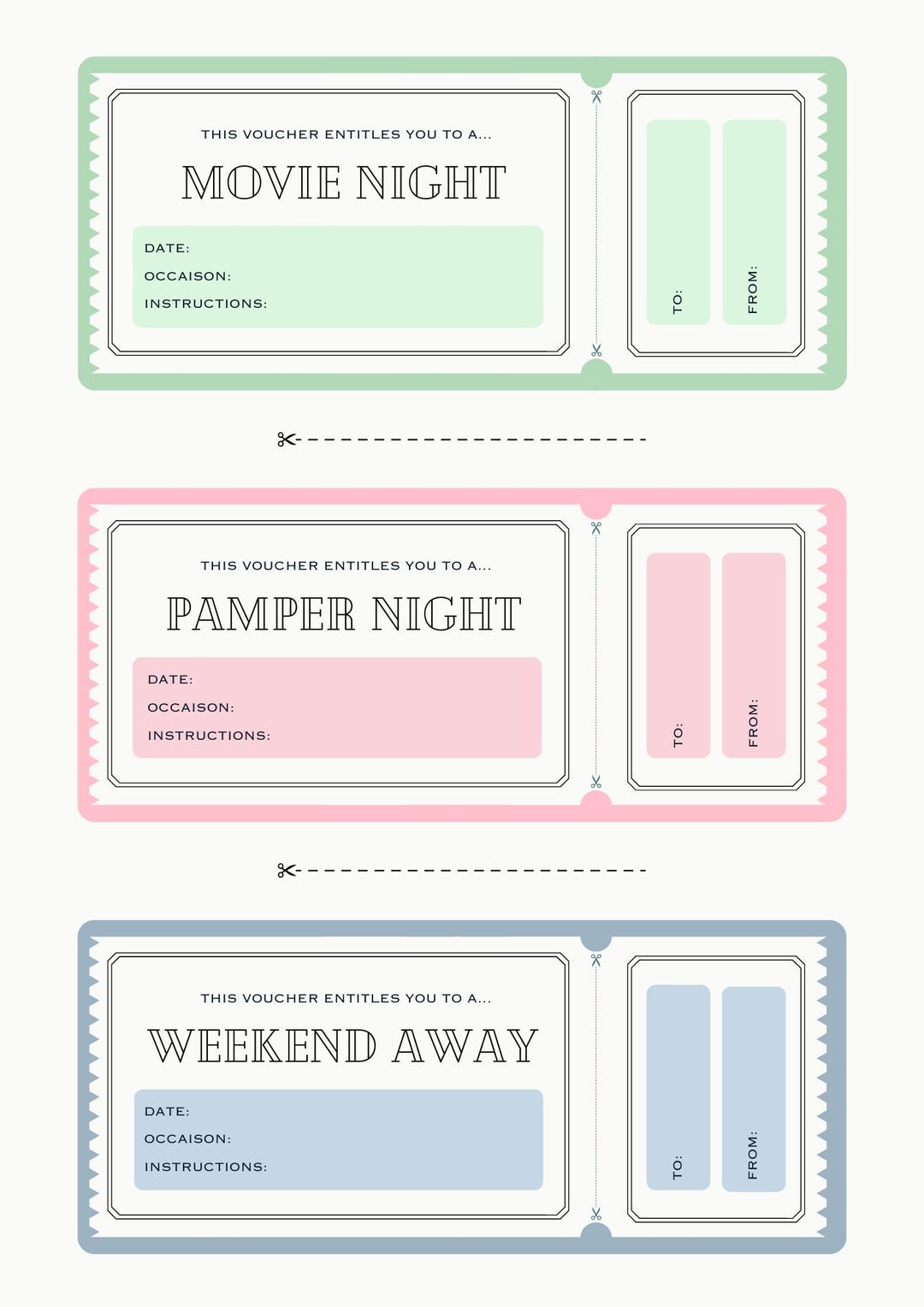 Personalised Digital Surprise Voucher Ticket | Surprise Voucher ...