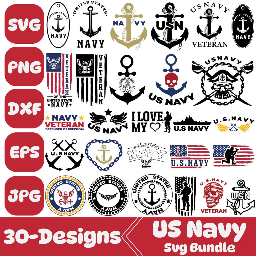 US Navy Svg Bundle, US Navy Chief Anchors Svg, Us Navy Military Svg ...