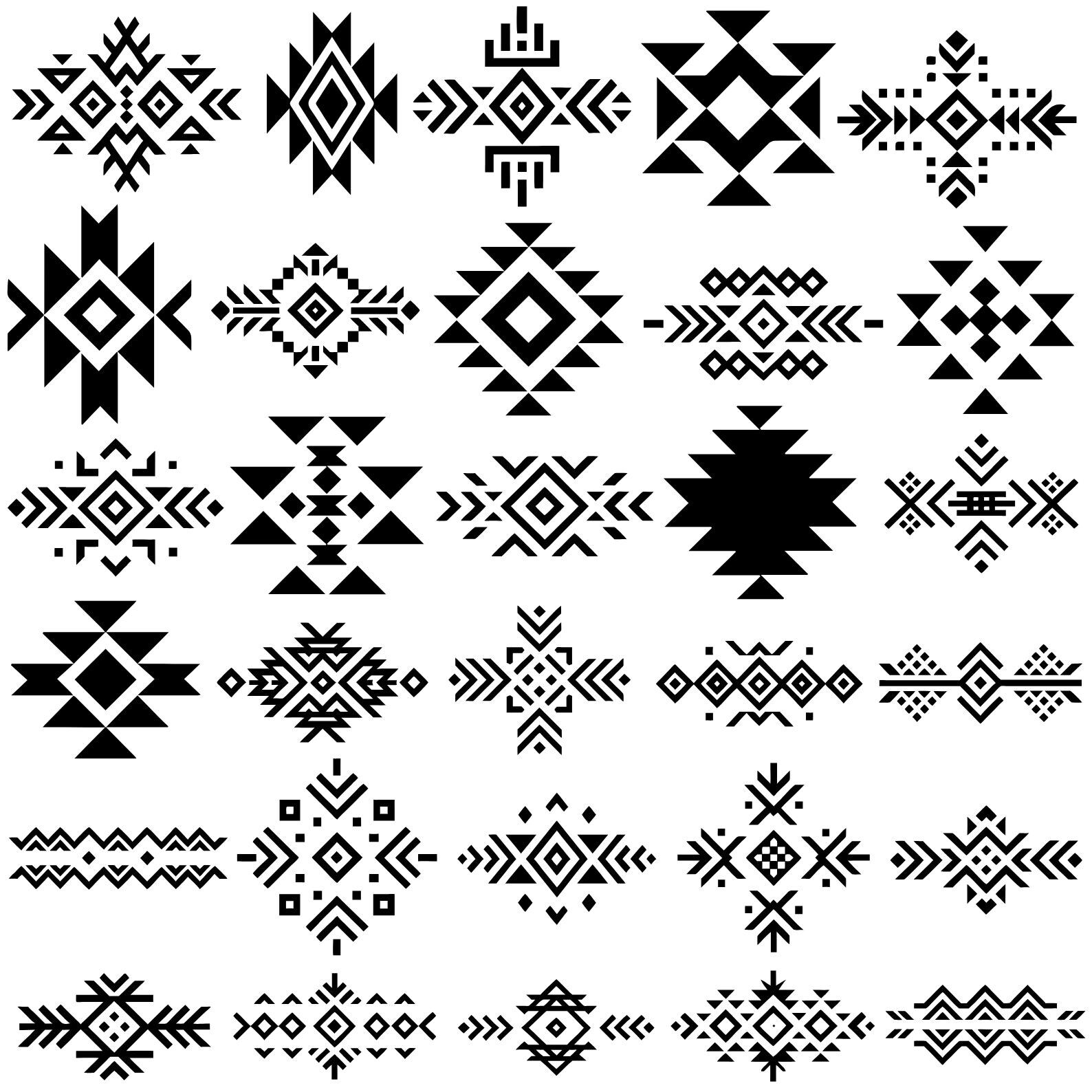 Aztec Svg Bundle, Southwestern Elements Svg, Tribal Pattern Svg, Aztec ...