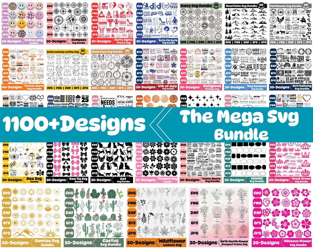 Mega Svg Bundle, Smiley Png, Compass Svg, Delta Sigma Theta Svg, Zeta ...
