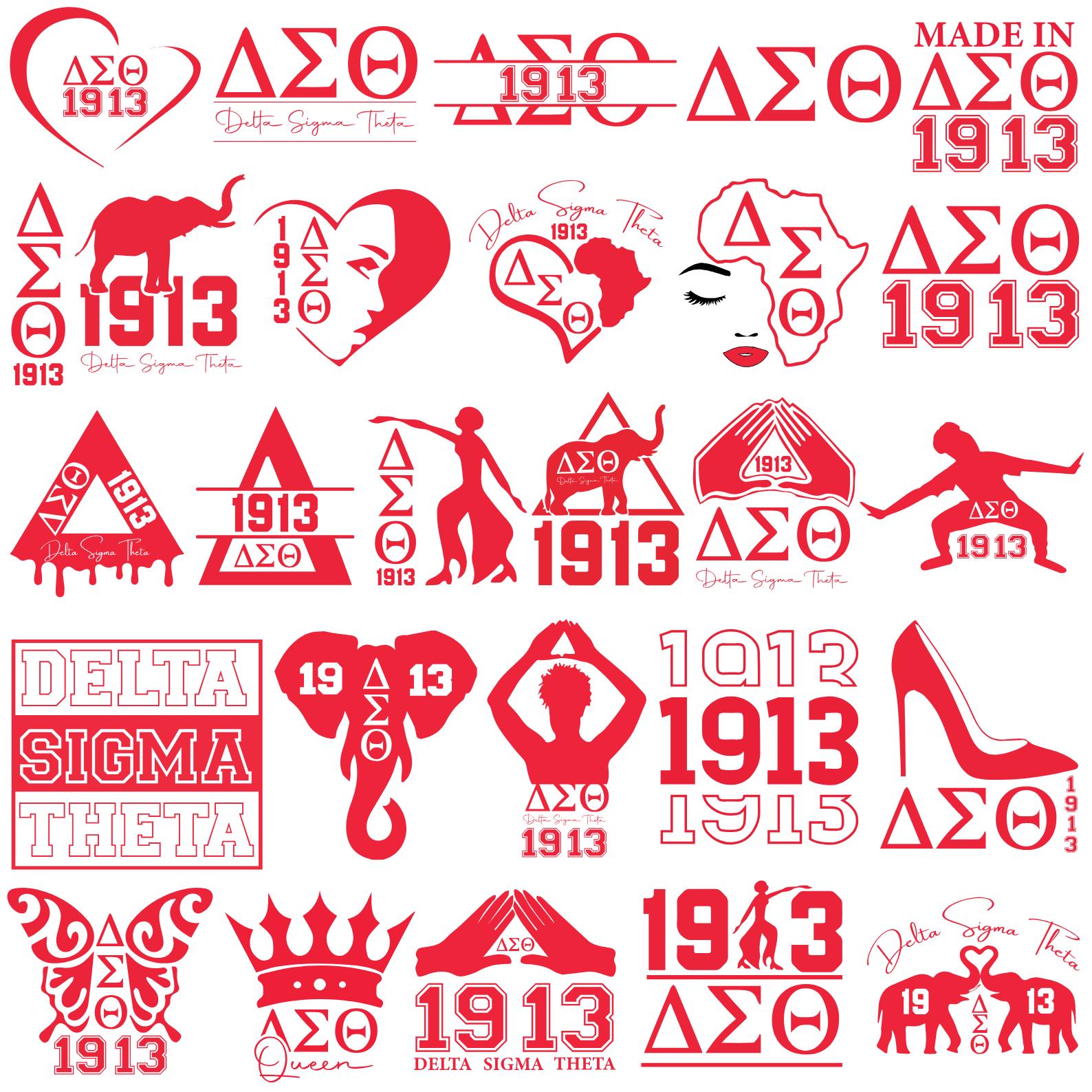 Delta Sigma Theta Svg Bundle, 1913 Hand Sign Cut Files, Delta Sigma ...