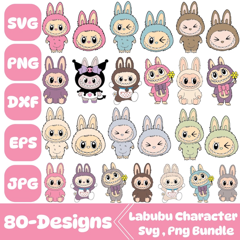 Labubu Svg File - Etsy