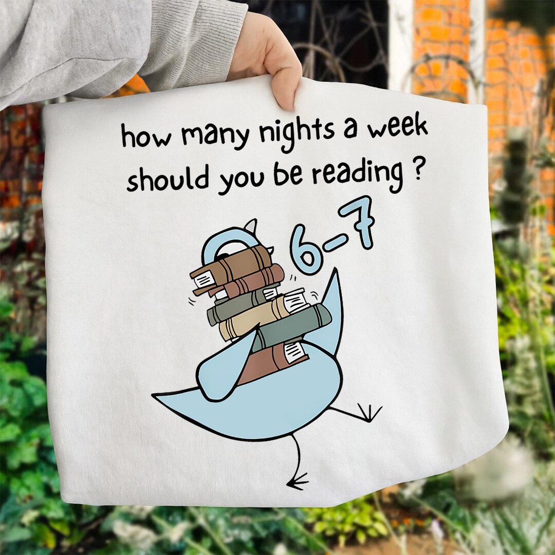 Cute Bird Carrying Books PNG, Funny Book Lover Reading Humor Art ...